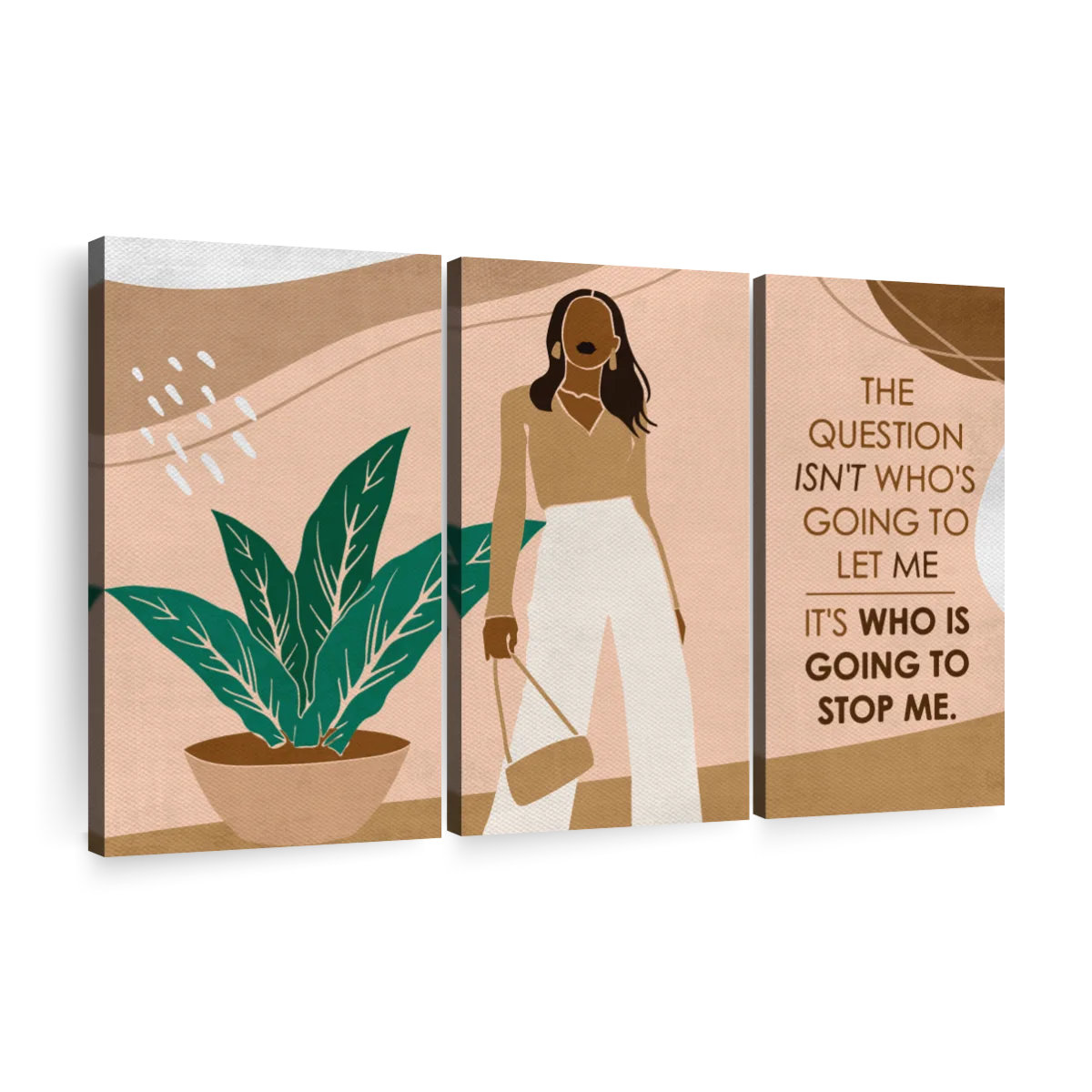 Mercer41 Women Empowerment Unstoppable Woman III Multi Piece Canvas ...