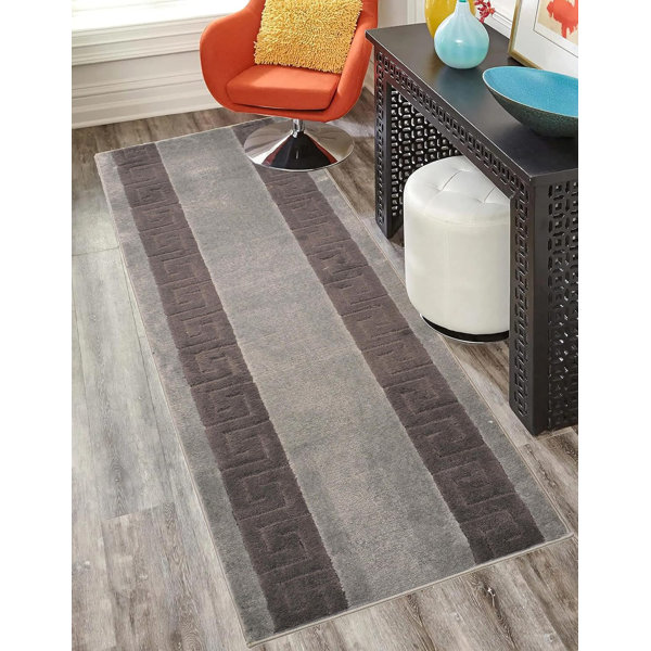 Mercer41 Burien Meander Design Washable Slip Resistant Latex Backing ...