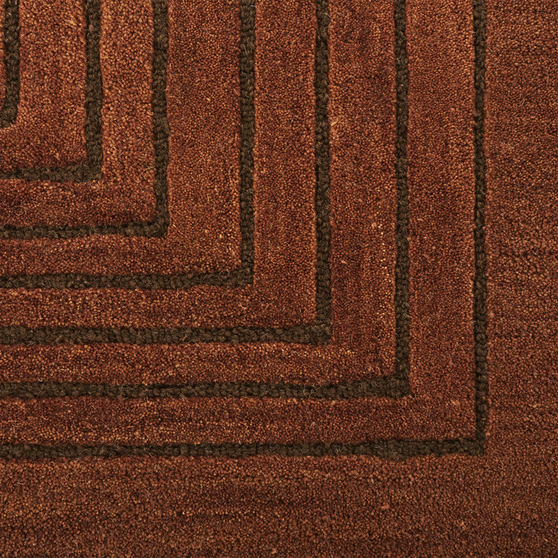 AllModern Orlie Handmade Hand Tufted Wool Copper Rug & Reviews | Wayfair