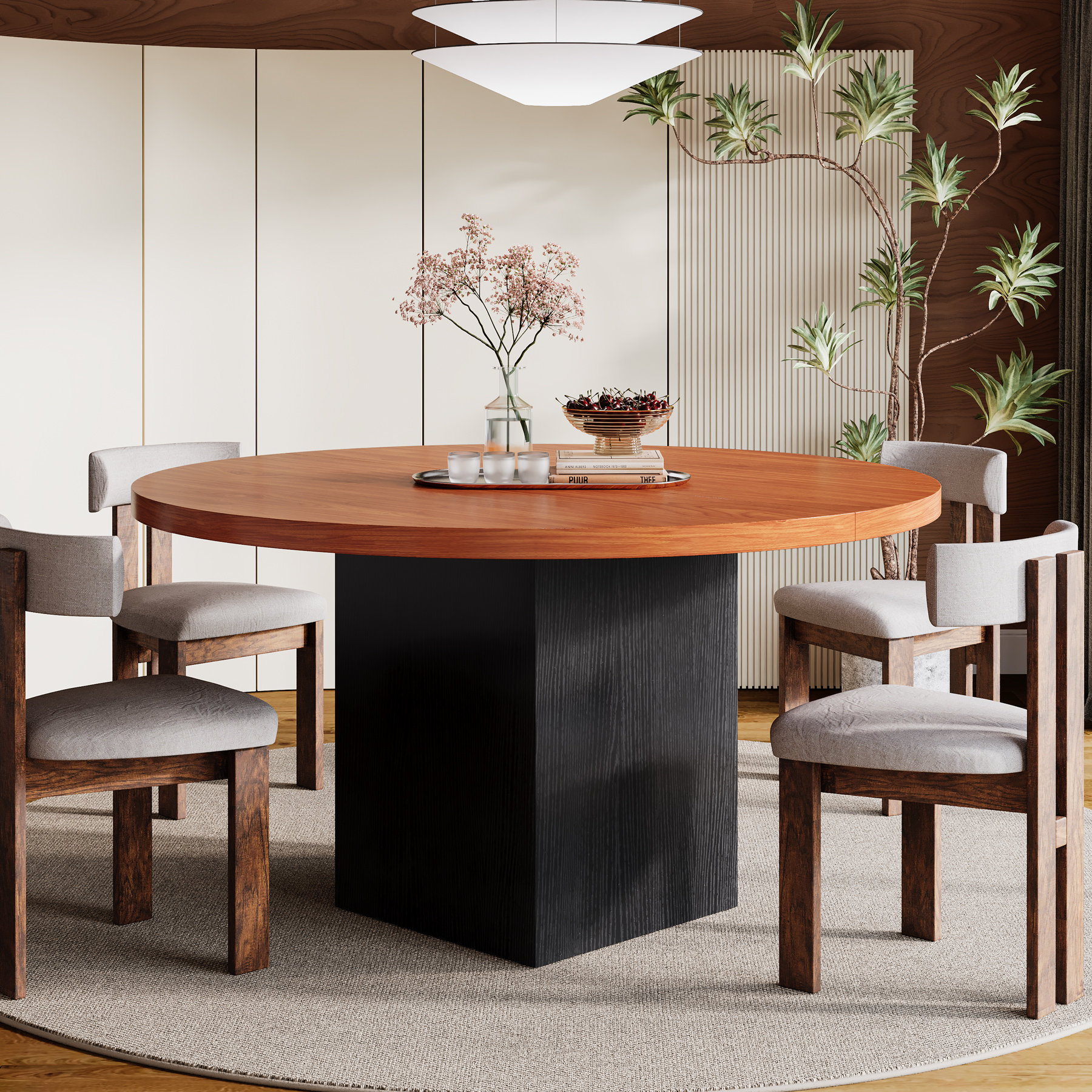 Ebern Designs 47 inch Round Dining Table | Wayfair
