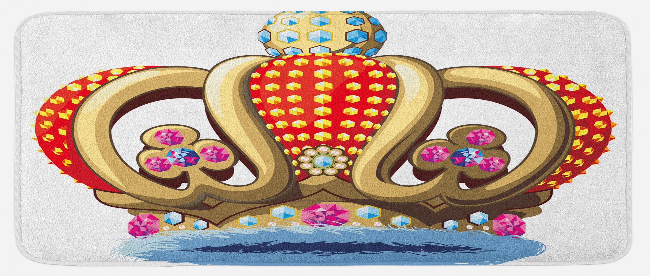 East Urban Home Royal Family Nobility Theme Crown With Colorful Graphic ...