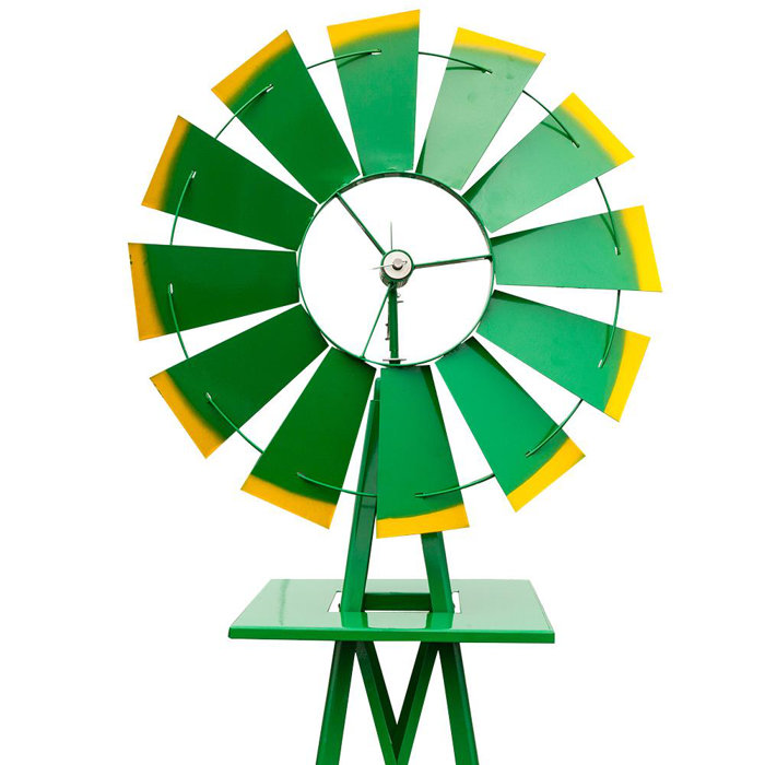August Grove® Haghni Metal Abstract Windmill & Reviews | Wayfair