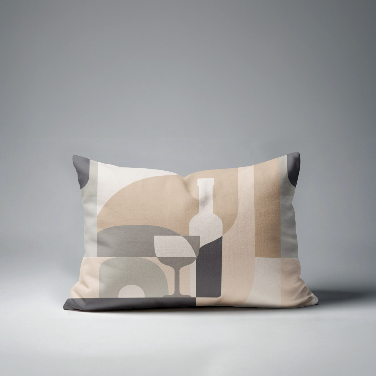ULLI HOME Fairbanks Abstract Indoor/Outdoor Reversible Throw Pillow ...