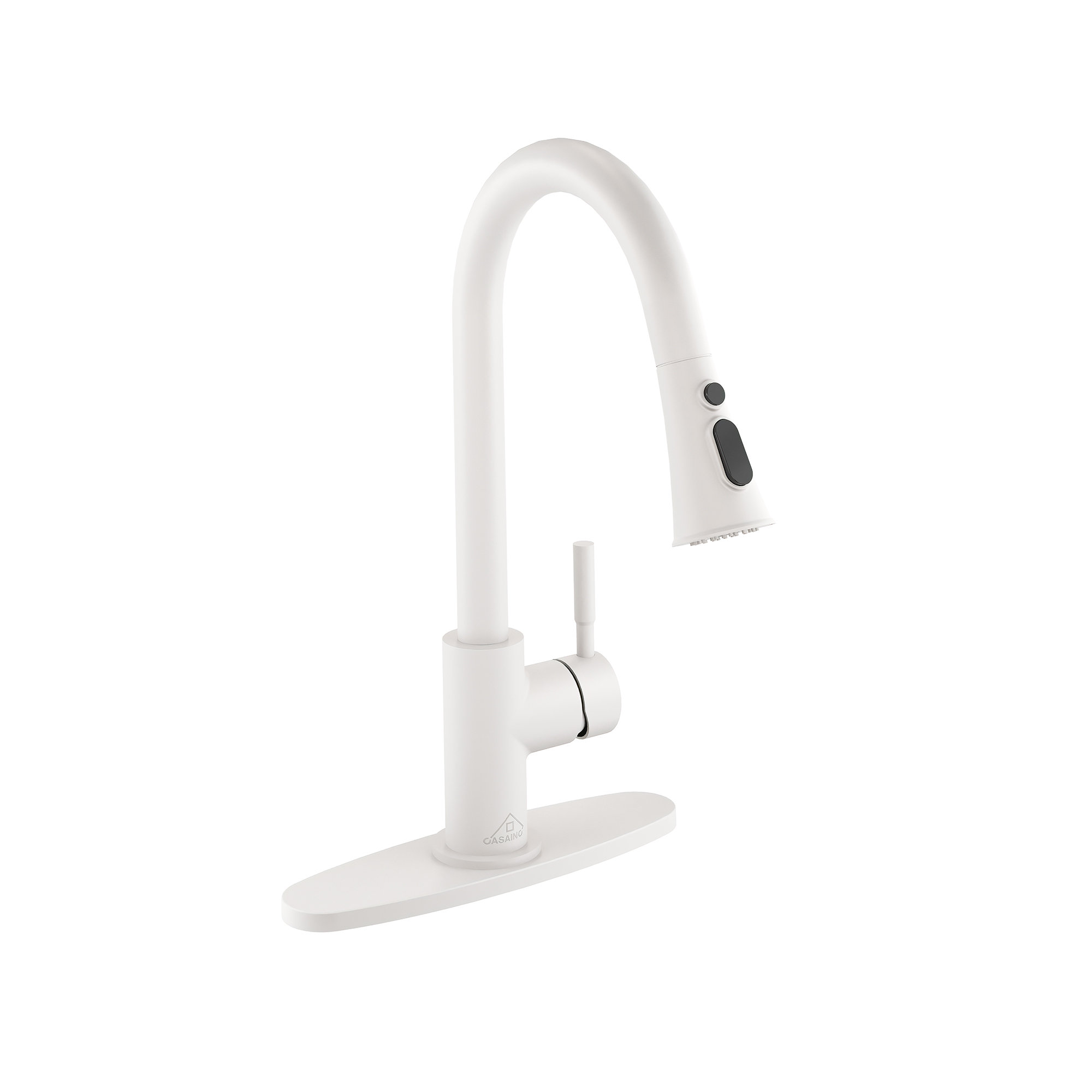 CASAINC Pull Down Sprayer Kitchen Faucet with Dual-Function Sprayer and ...