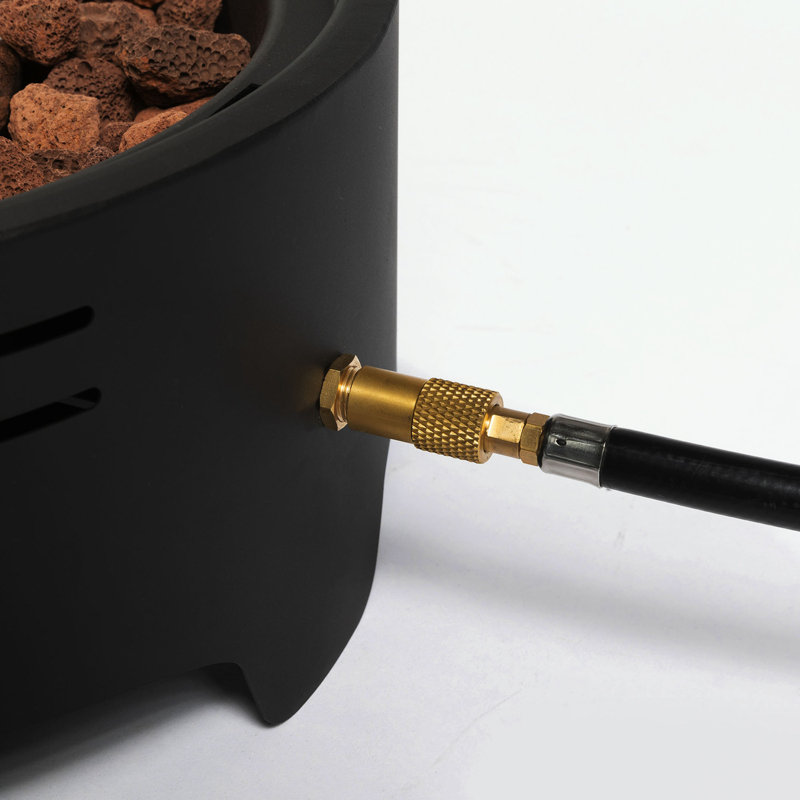 Arlmont & Co. Outdoor Portable Propane Fire Pit with Quick Connect ...