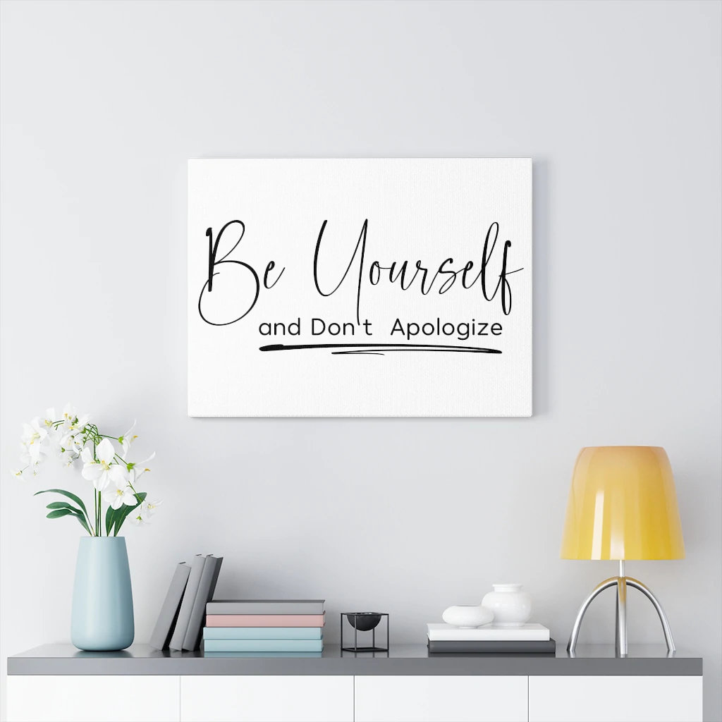 Trinx Inspirational Quote Canvas Be Yourself Wall Art Motivational ...