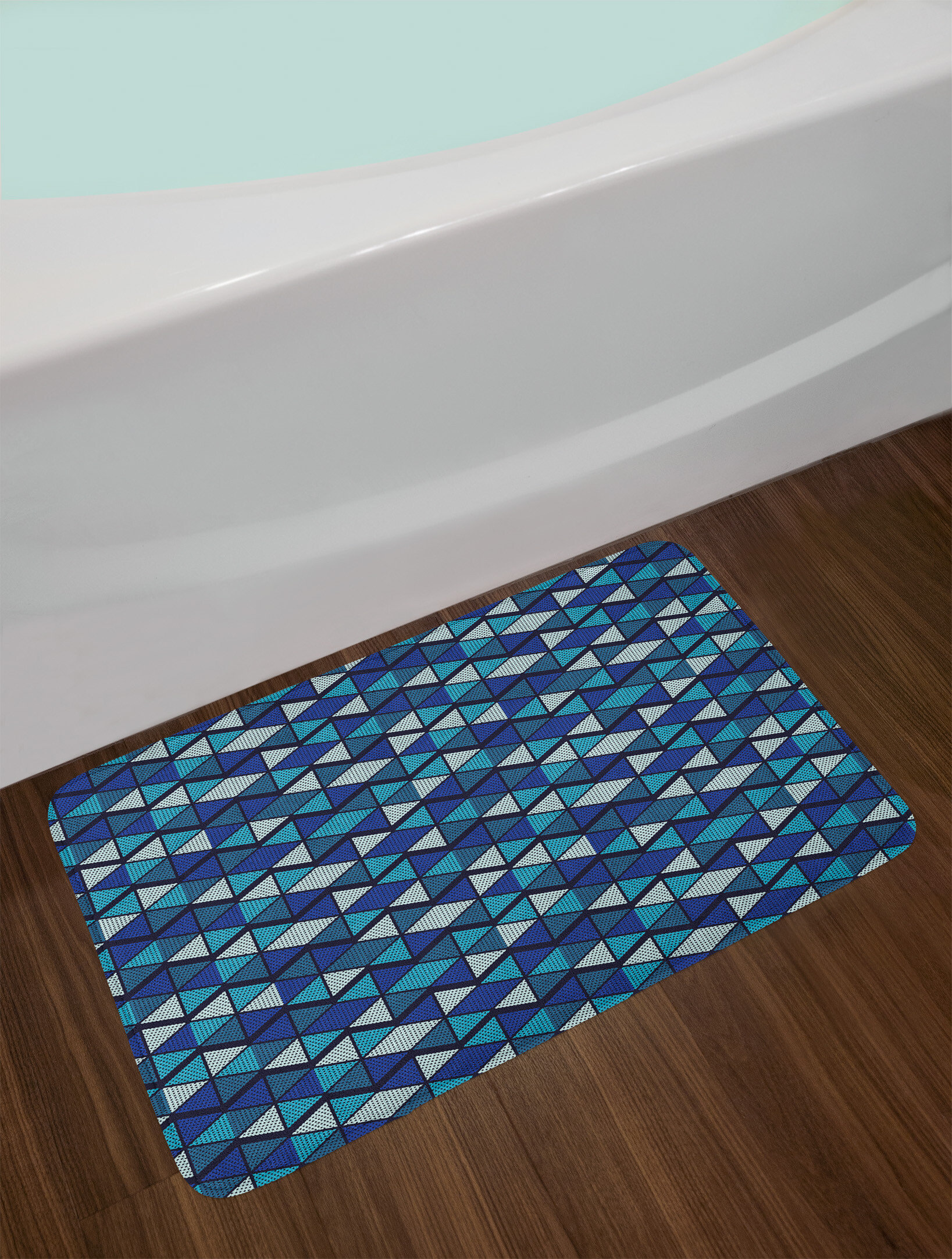 East Urban Home Layan Geometric Bath Mat | Wayfair