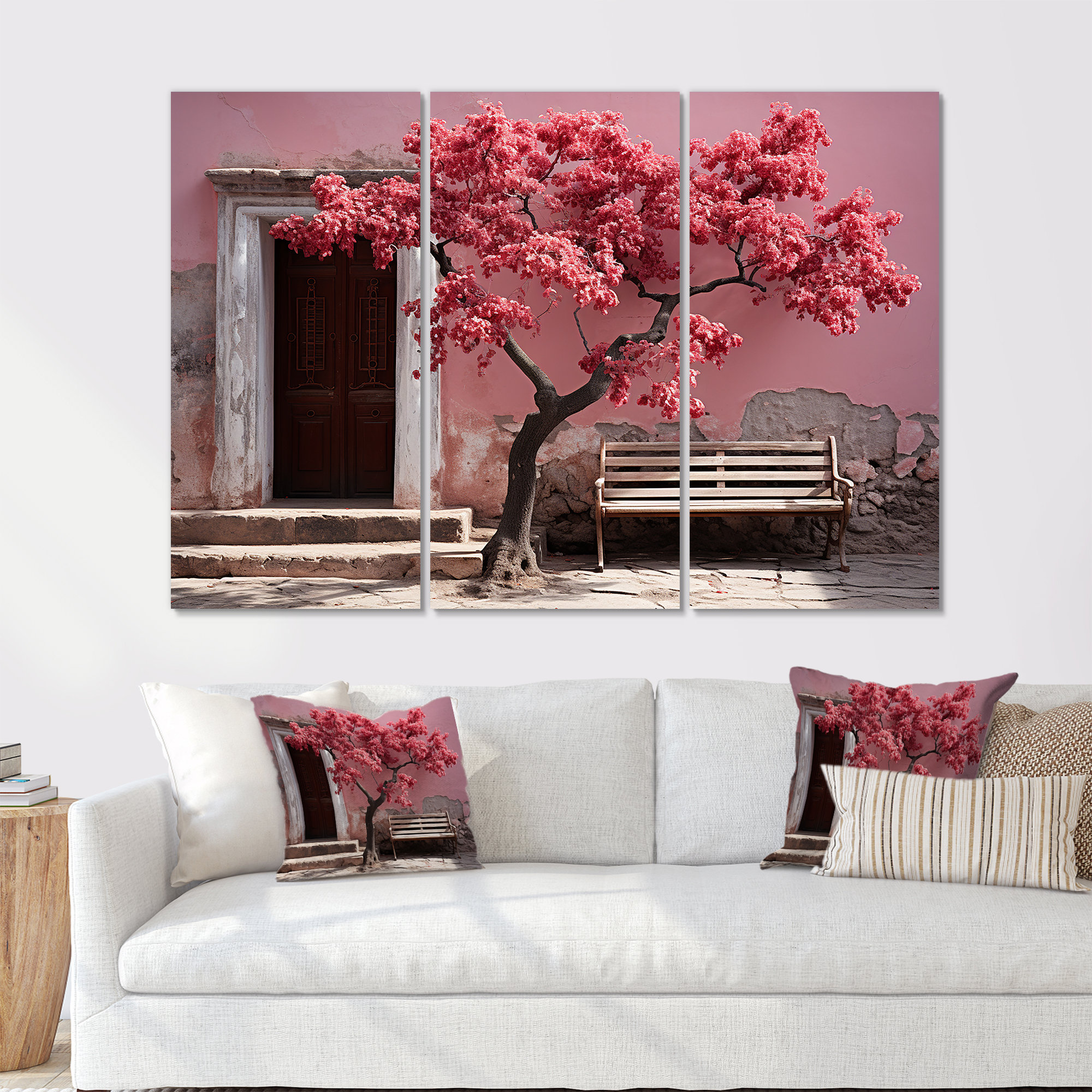 Lark Manor™ Pink Tree Photography Simplicity I - Tree Wall Art Set ...