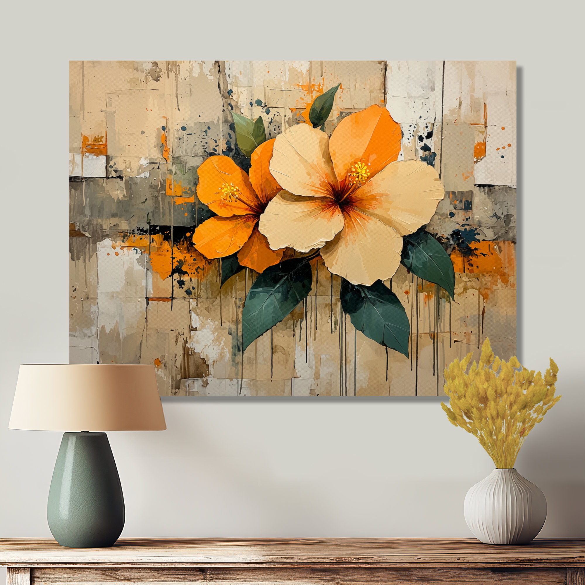 Bay Isle Home™ Cordaro Desert Blossom Of Hibiscus II - Hibiscus Canvas Wall Art | Wayfair