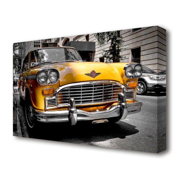 East Urban Home New York Yellow Cab - Wrapped Canvas Art Prints ...