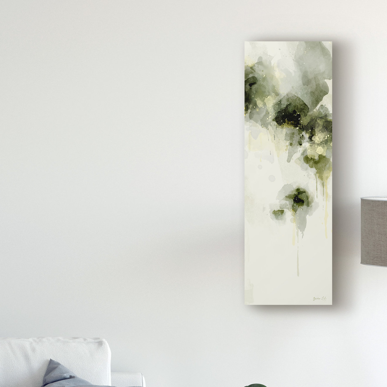 East Urban Home Misty Abstract Morning I by Green Lili - Print on ...