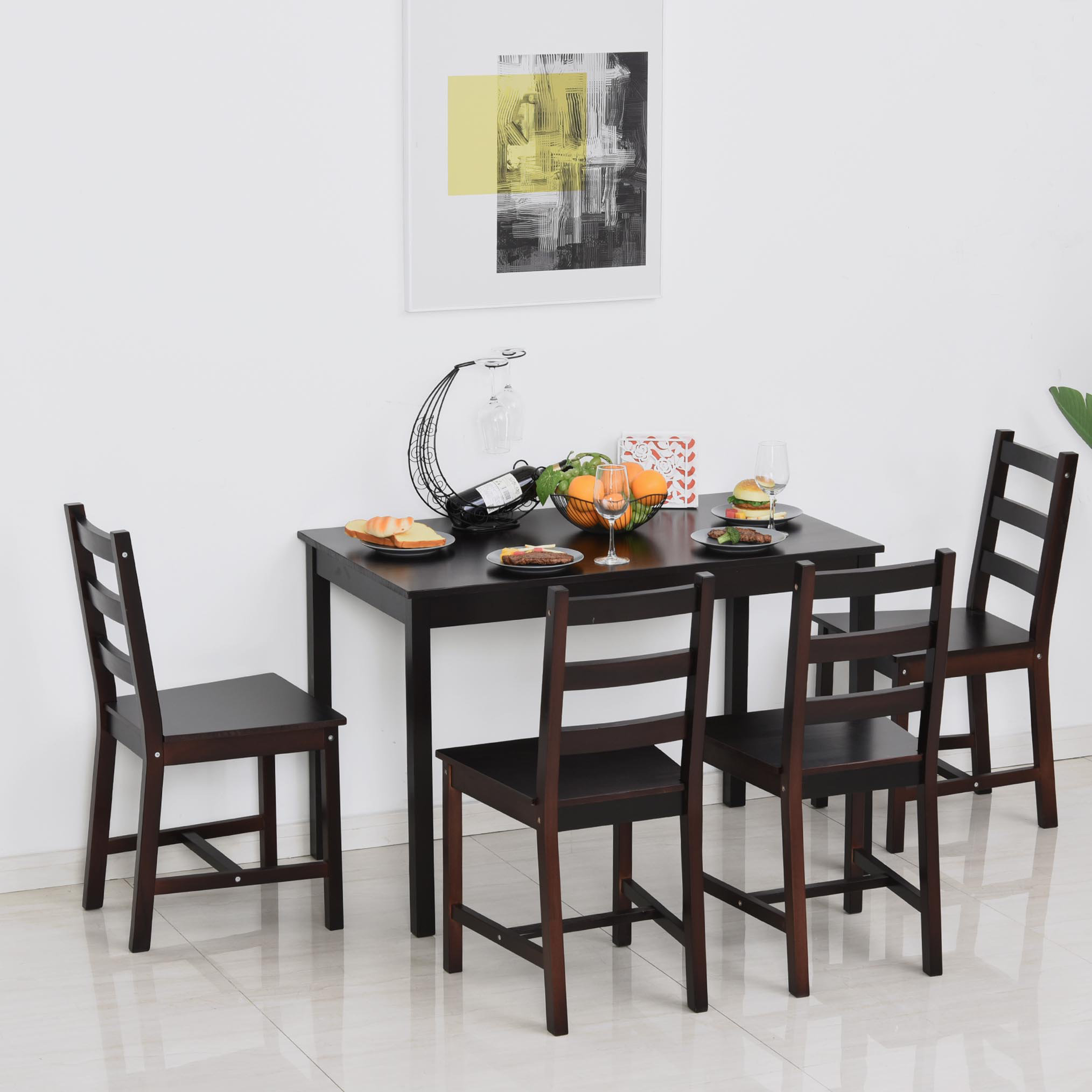 Red Barrel Studio® Makenze Rectangular 42.5'' L x 25.5'' W Dining Set ...