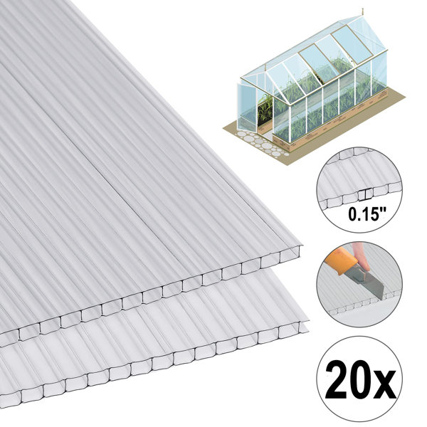 Thanaddo Twin-Walled Polycarbonate Panel Cover | Wayfair