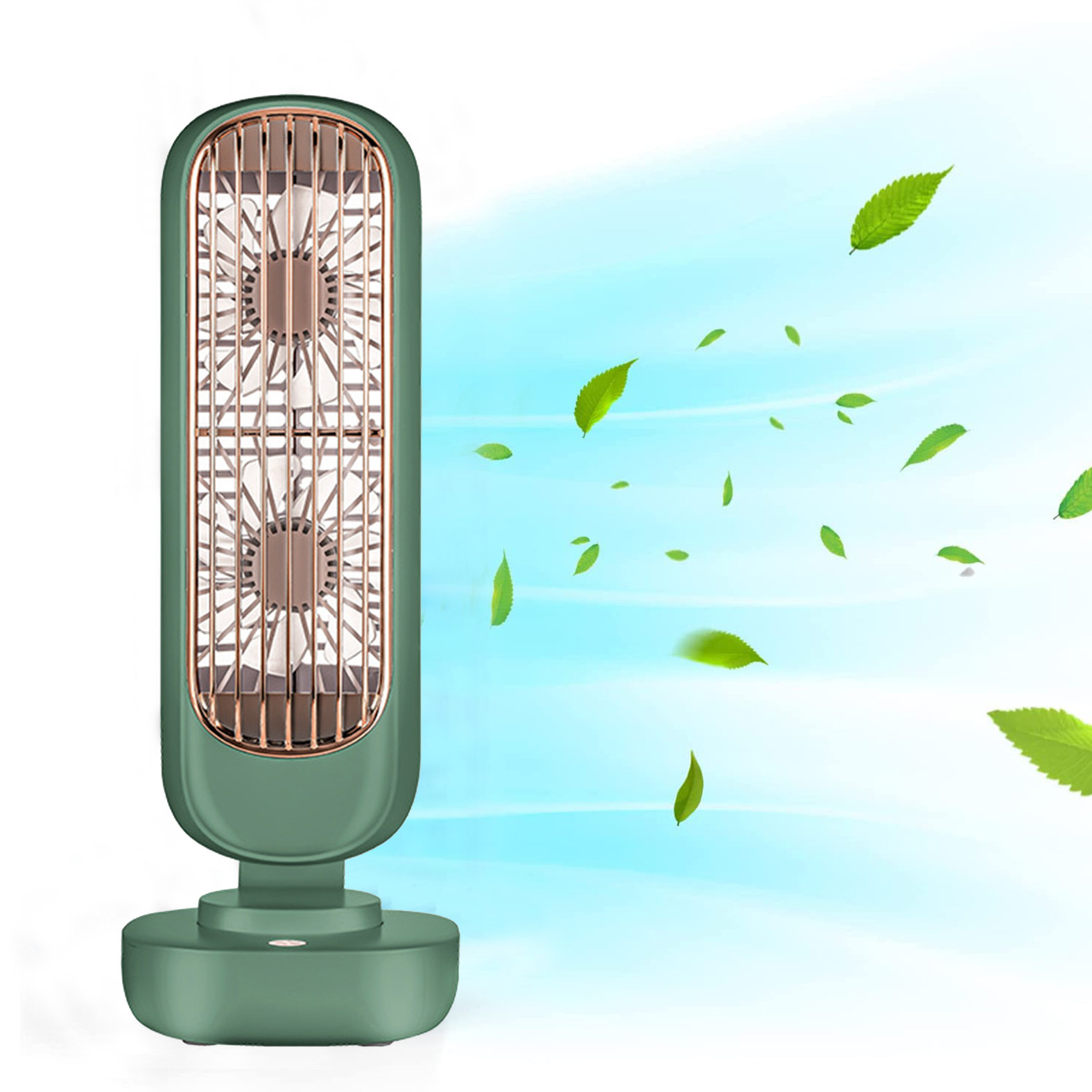 Grand Servico Retro Double-Leaf Tower Fan Desktop Fan Vertical Portable ...