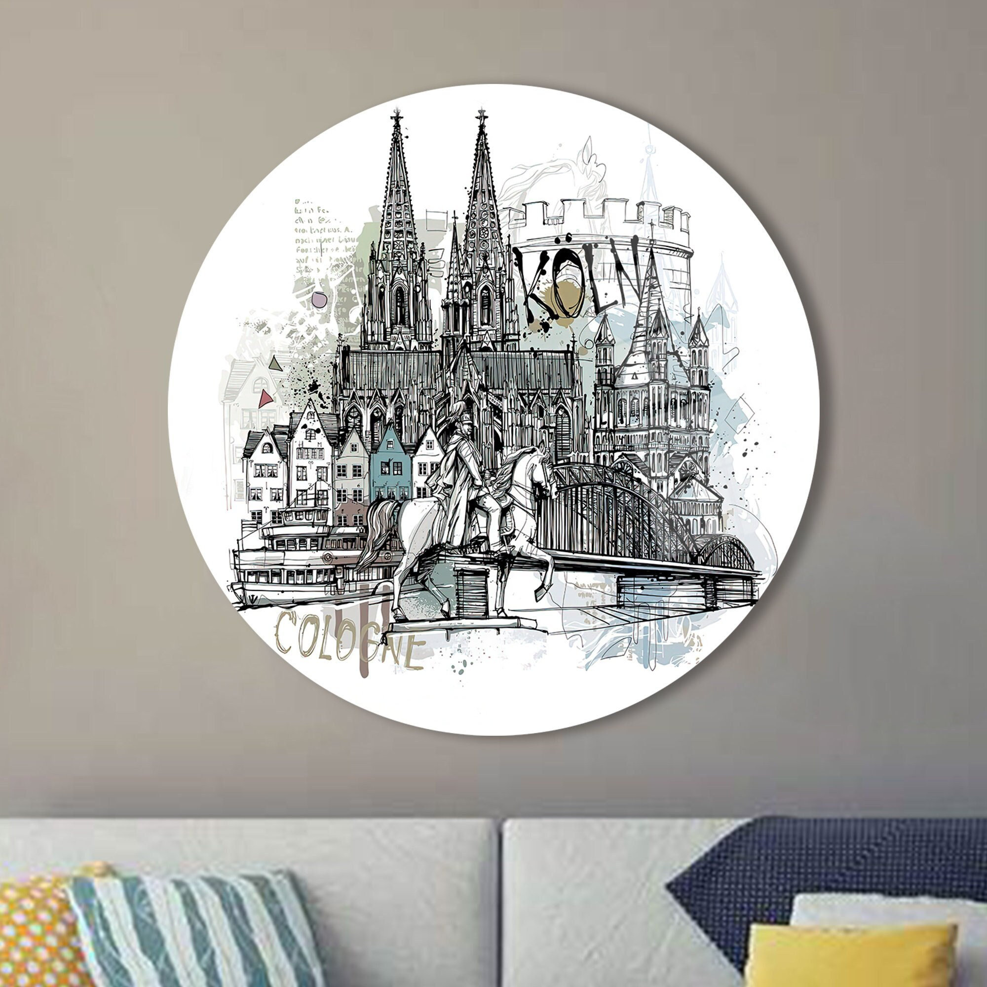 Canora Grey Tempered Glass Wall Art Featuring a Stunning Cityscape ...