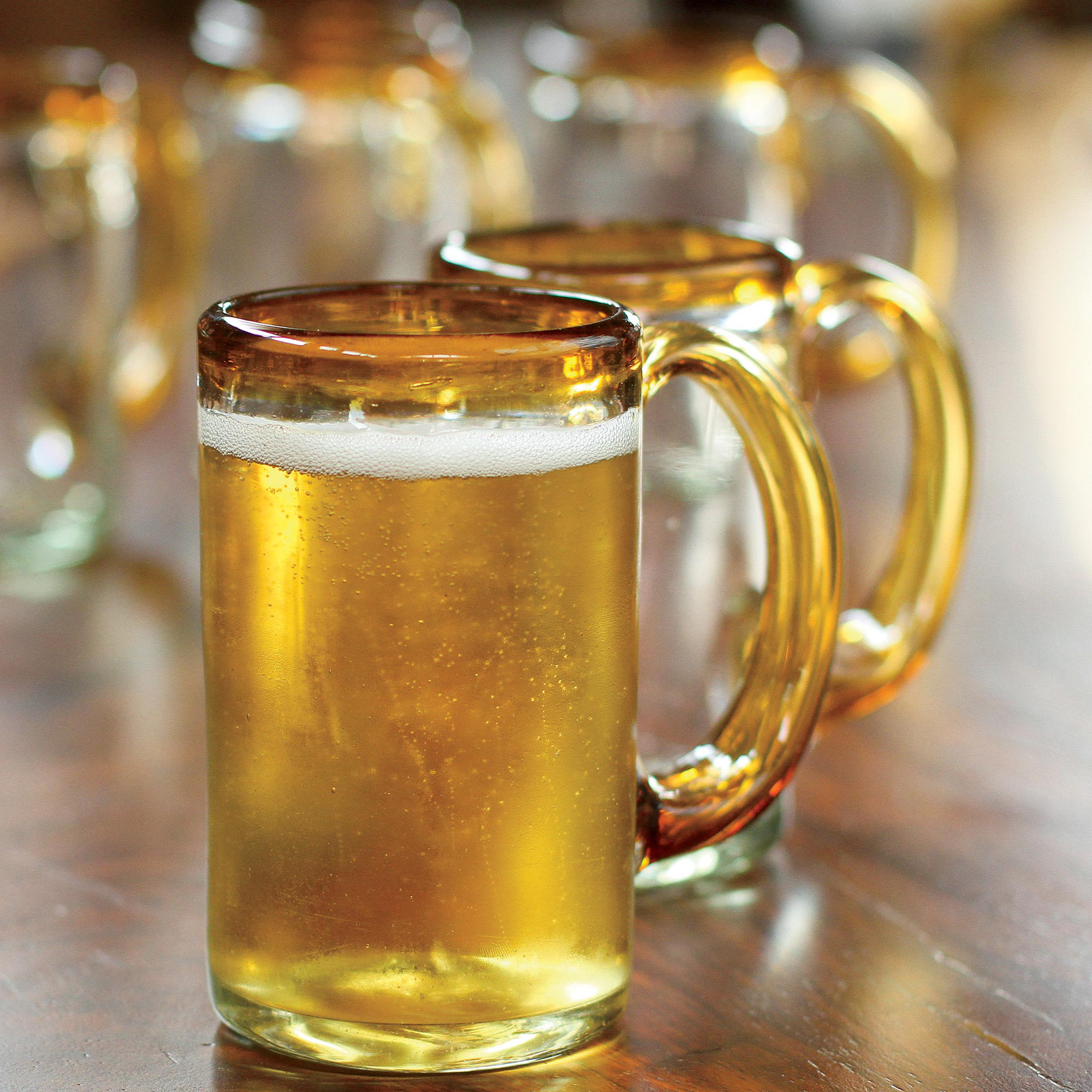 Foundry Select Esbern Recycled 6 Piece 16 oz. Glass Beer Mug Set ...