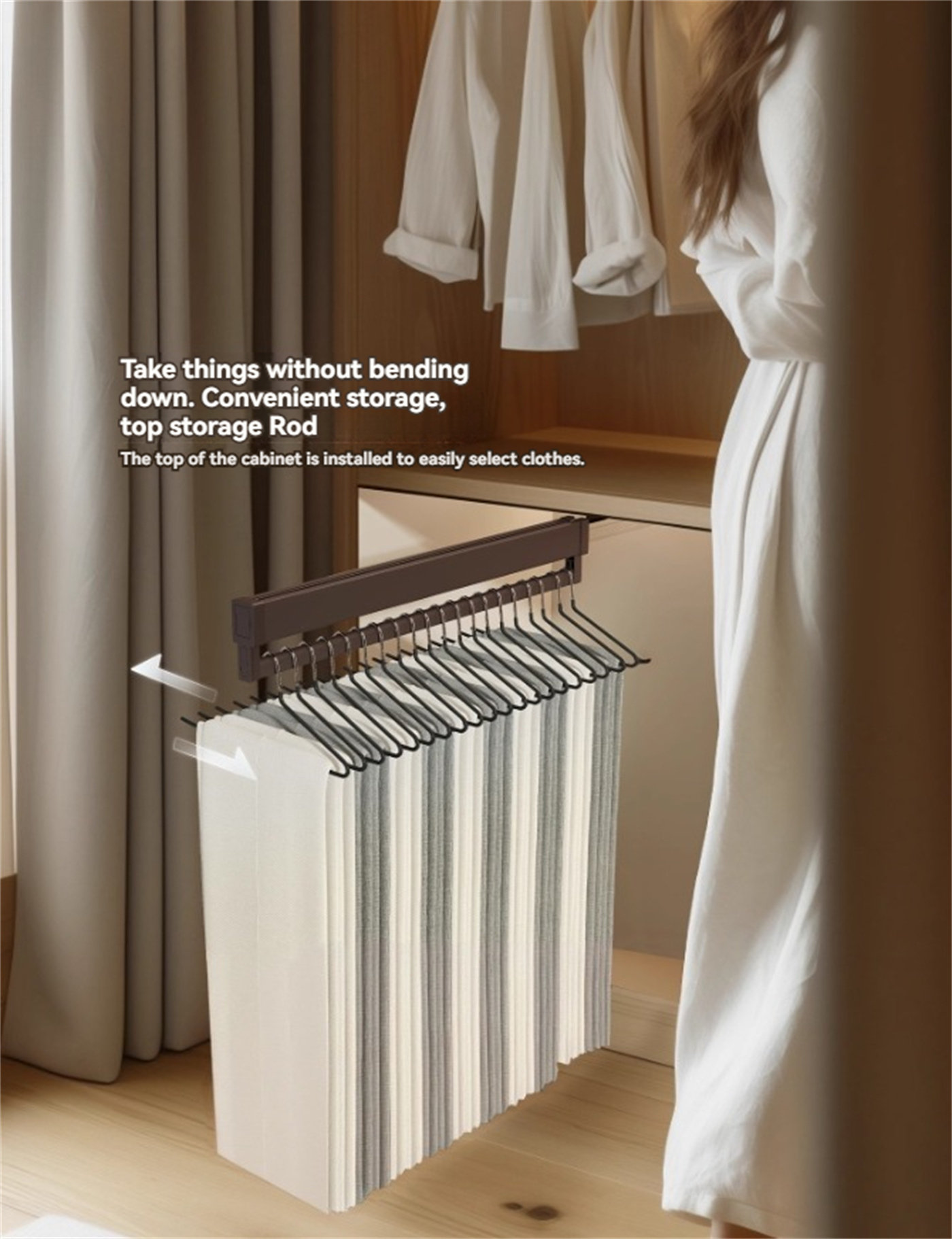 Thrones Designs Premium Aluminum Extendable Trouser Rack With Slide ...