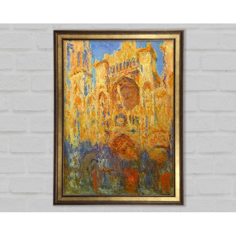 Rosalind Wheeler Rouen Cathedral Facade At Sunset by Claude Monet ...