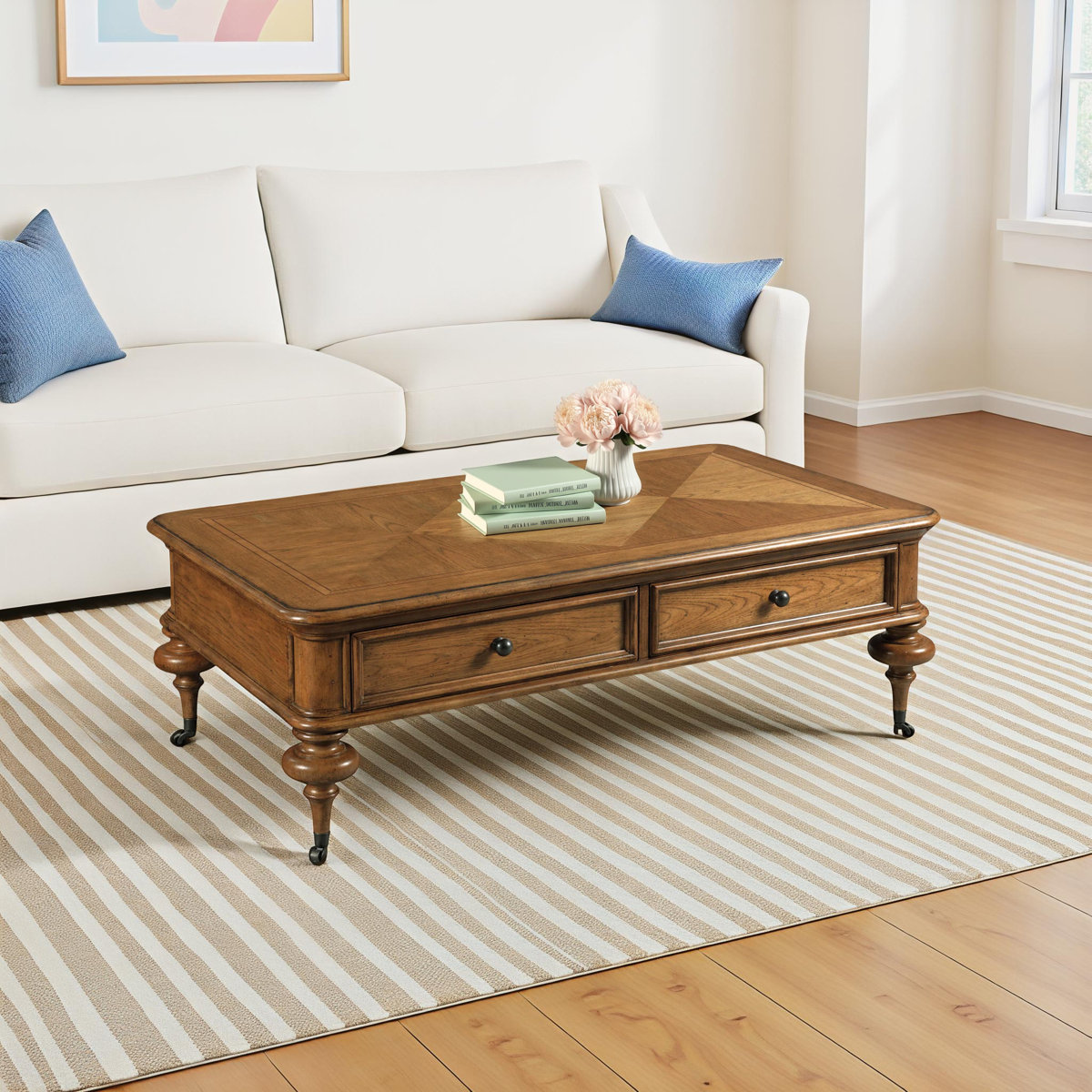 Birch Lane™ Elida Pearson Rectangular Coffee Table & Reviews | Birch Lane