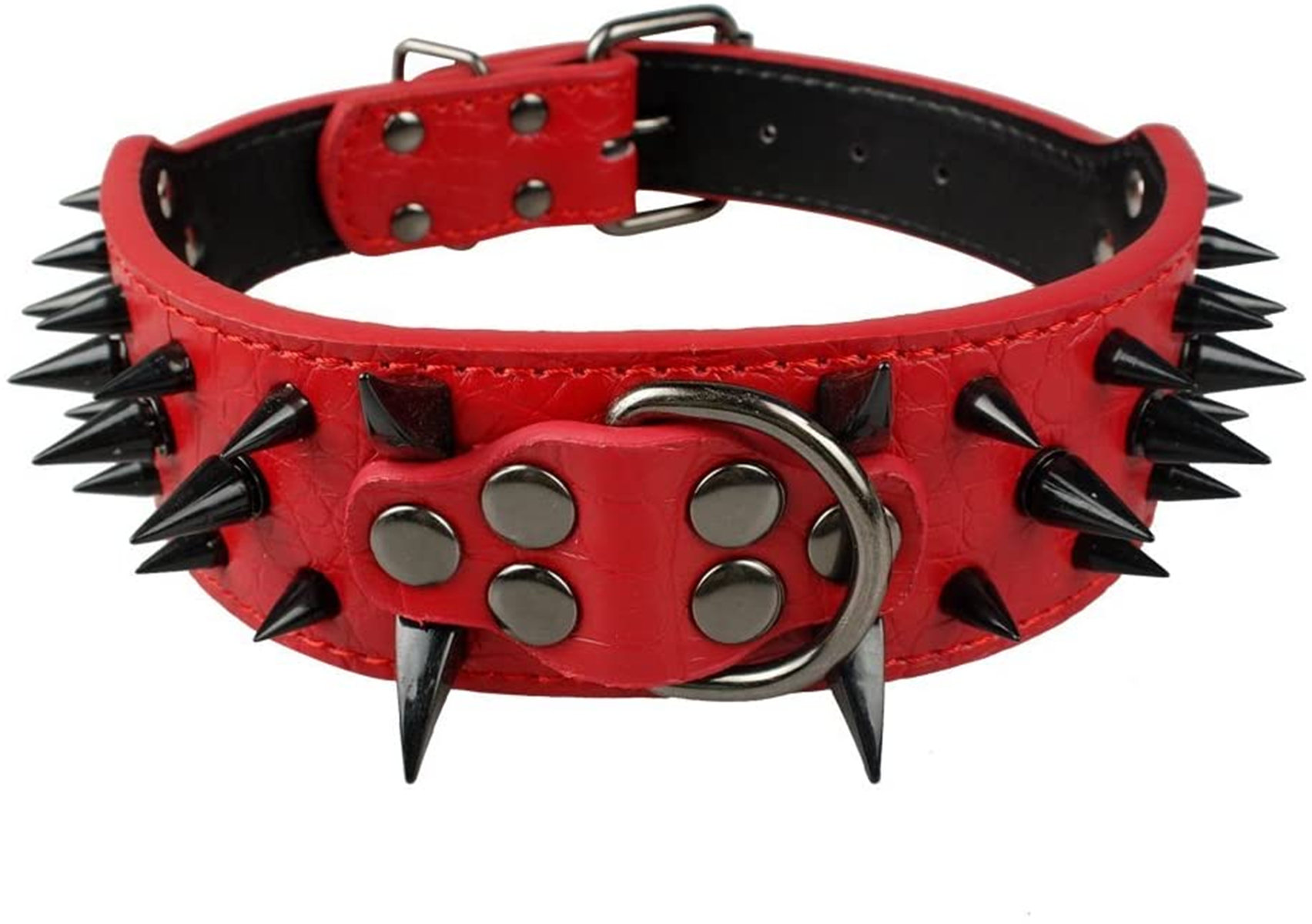 CELLPAK Spiked Studded Rivet PU Leather Dog Pet Puppy Collar | Wayfair
