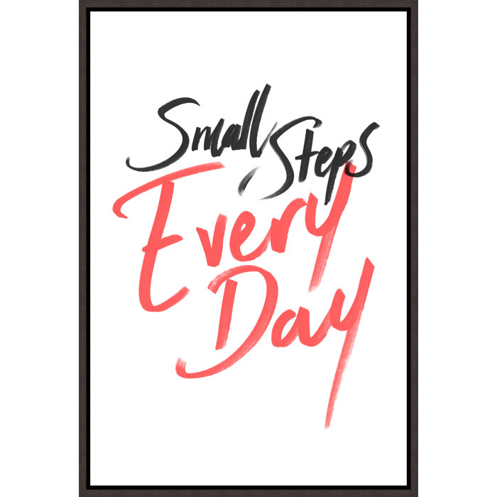 Chelsea Art Studio Richard Ryder Small Steps Every Day Framed On Canvas ...