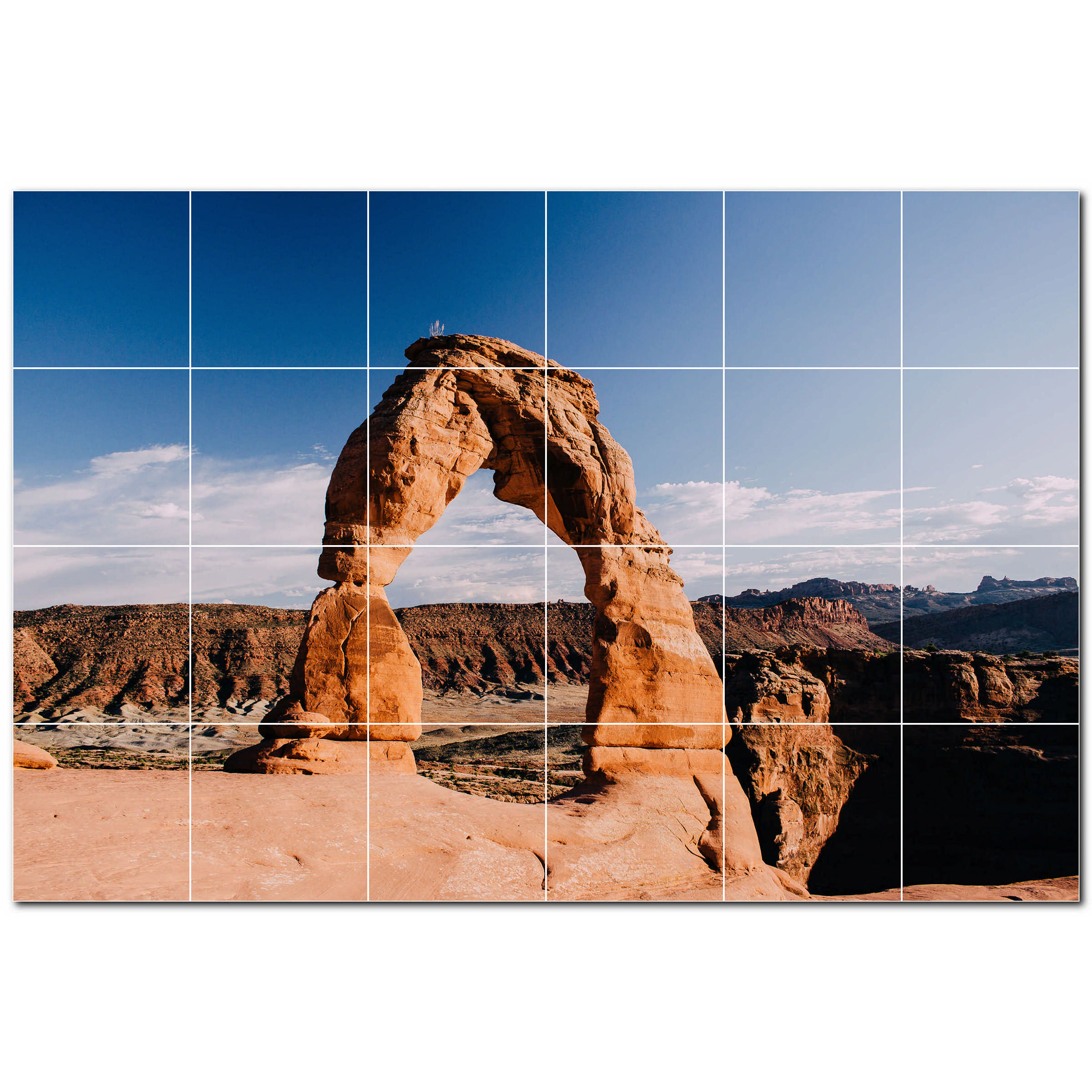 Picture-Tiles.com Canyon Photo 12'' x 12'' Satin Ceramic Decorative ...