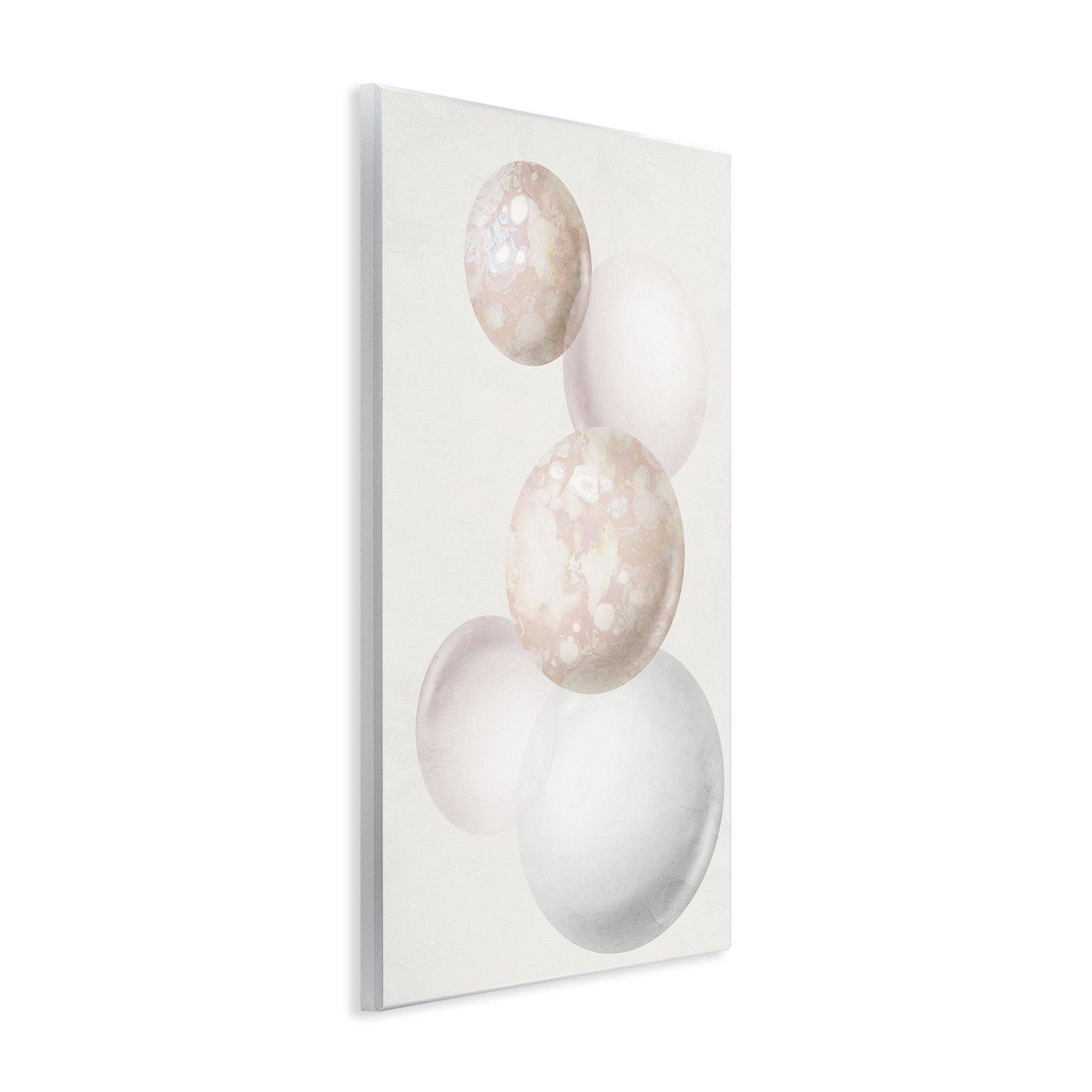 Wrought Studio™ Round Neutral Orbs Wall Plaque Art by Anne Bailey ...
