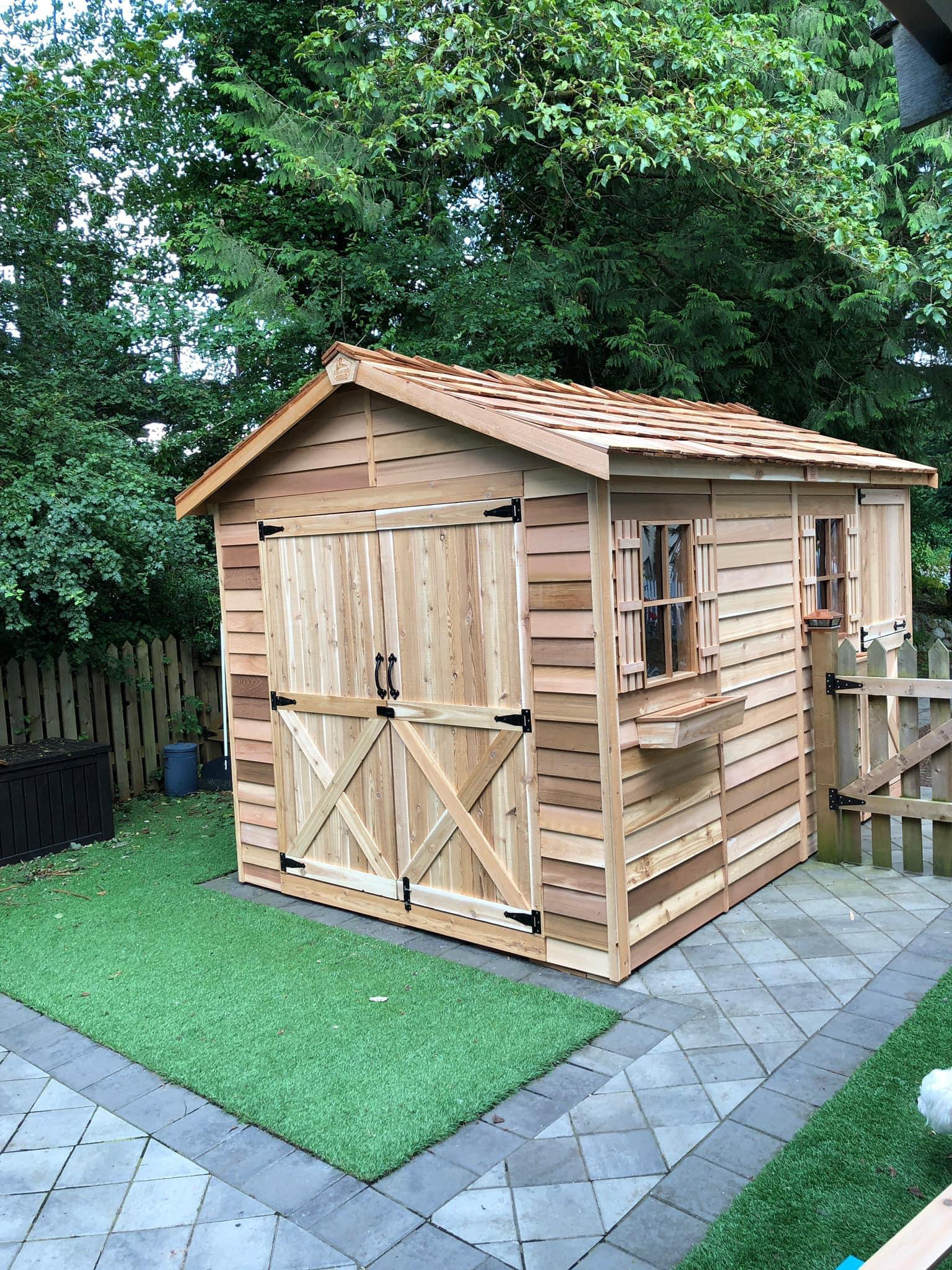 Cedarshed Boathouse 12 ft. W x 10 ft. D Western Red CedarWood ...