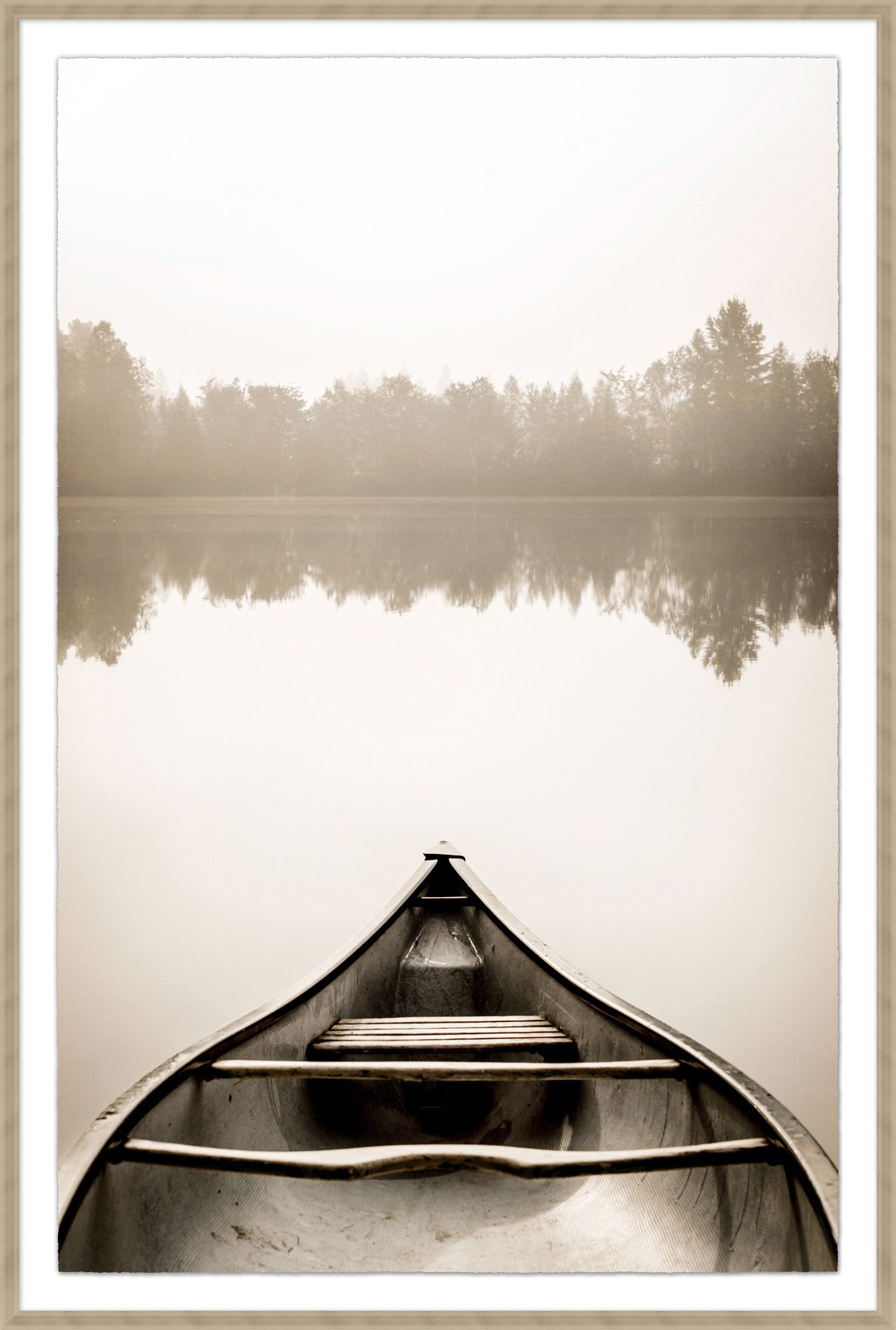 Wendover Art Group Lake Canoe - Shadow Box Print on Paper - Wayfair Canada