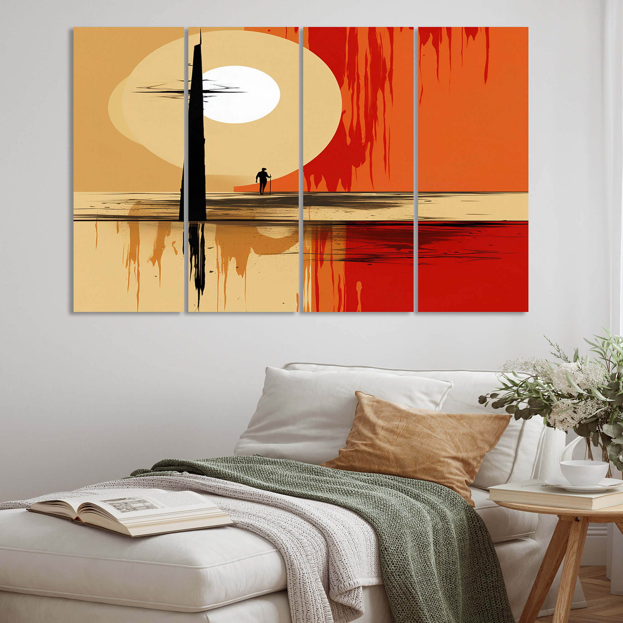 Wrought Studio™ Full Moon Celebration Of Solitude Landscape On Canvas 4 ...