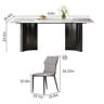 ALLNICEDT Modern Microlite Rectangular Dining Table Sets | Wayfair