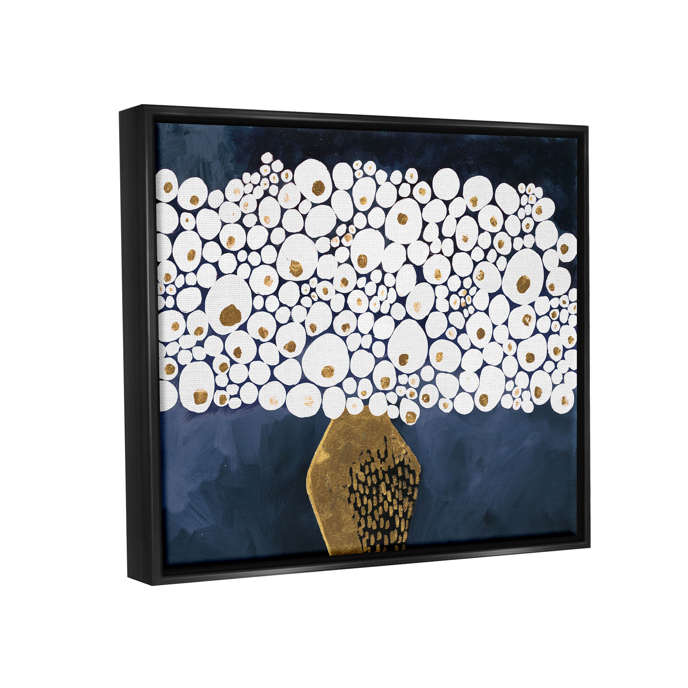 Red Barrel Studio Modern Circle Shape Bouquet Floating Canvas Wall Art ...