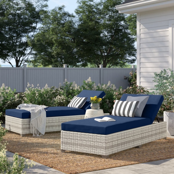 Beachcrest Home Bannister Outdoor Wicker Chaise Lounge & Reviews | Wayfair