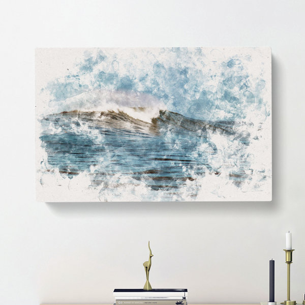 East Urban Home Wave Rising - Wrapped Canvas Art Prints | Wayfair.co.uk