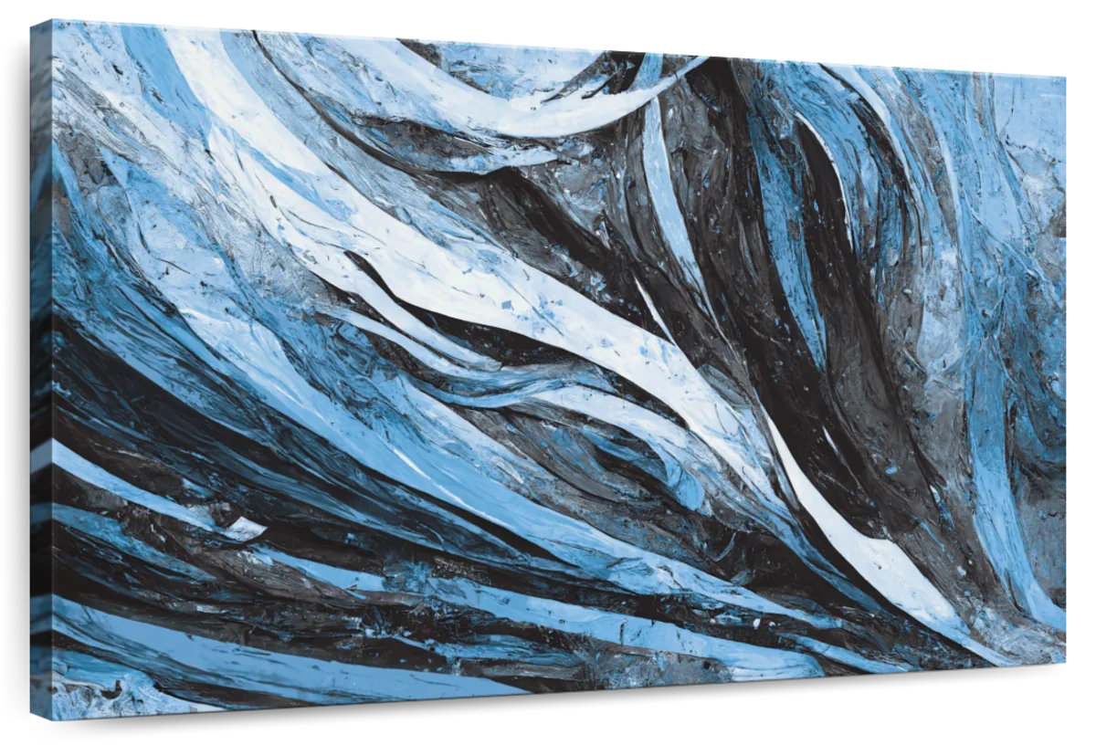 Orren Ellis Abstract Blue Breeze | Wayfair