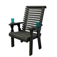 Amish Casual Heavy Duty 600 Lb High Back Roll Back Treated Patio Chair ...