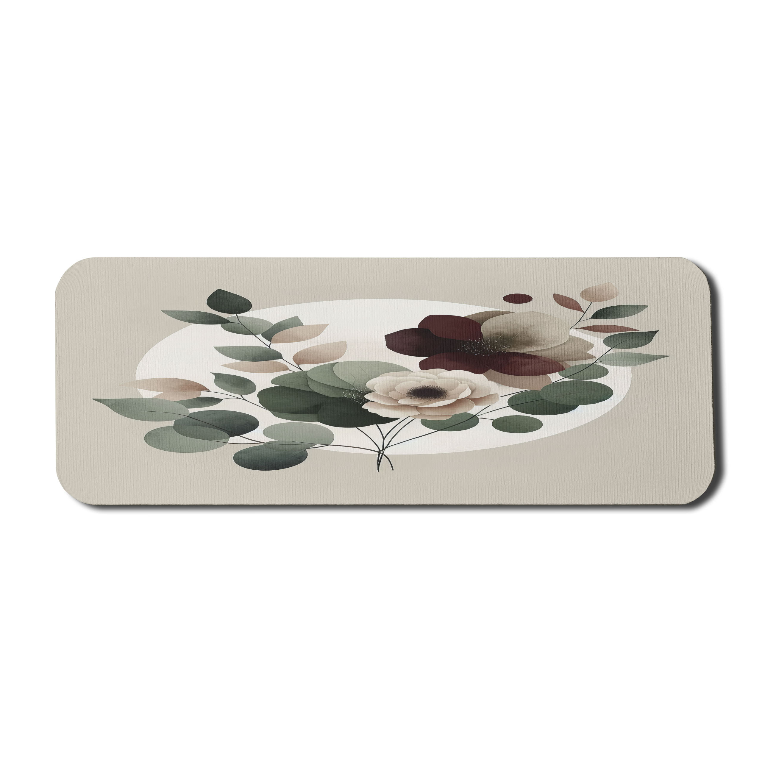 Winston Porter Monstera Gaming Mouse Pad Boho Minimalist Floral 31" x ...