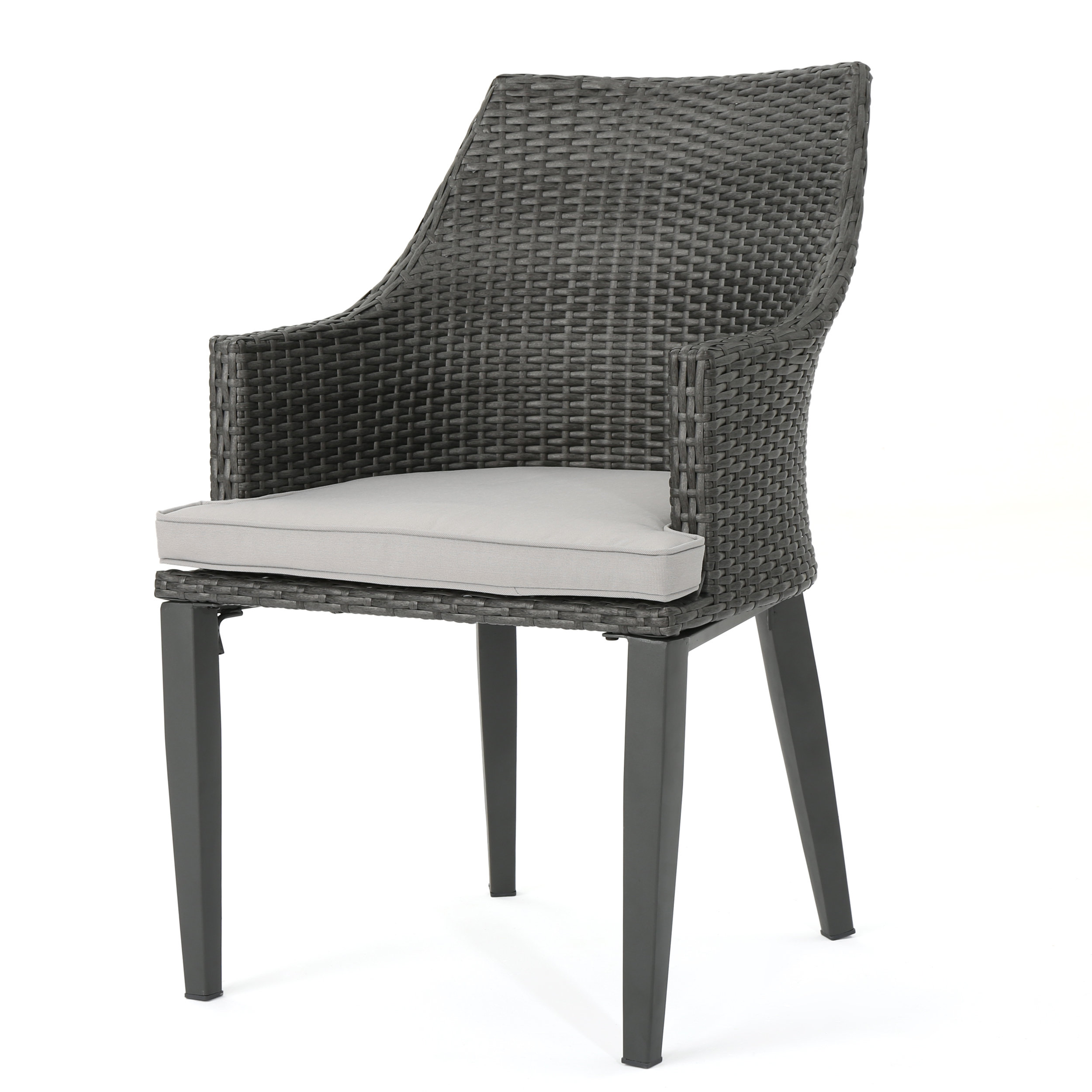 Ivy Bronx Beaumys Patio Dining Chairs with Cushions & Reviews | Wayfair