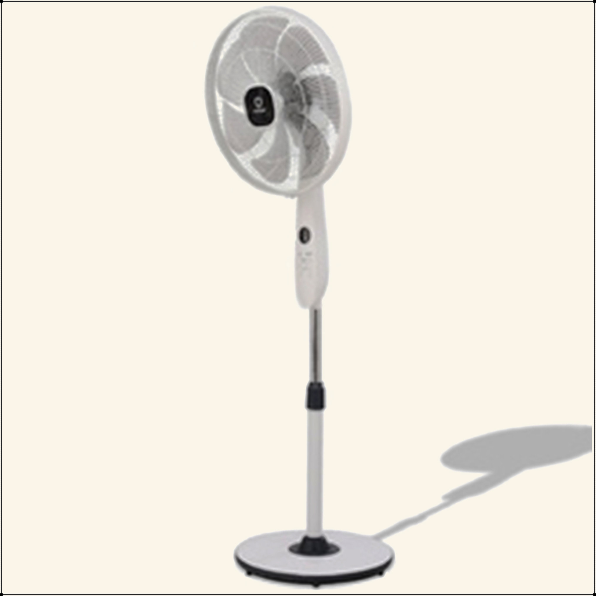 ZHONGSHANJUFU 16" 12 Speed 7 Blades Height Remote Control Pedestal Fan ...