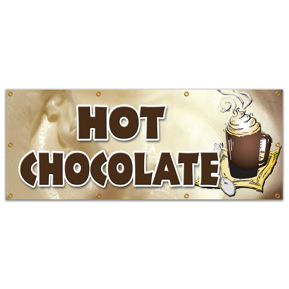 SignMission Hot Chocolate Banner Sign | Wayfair