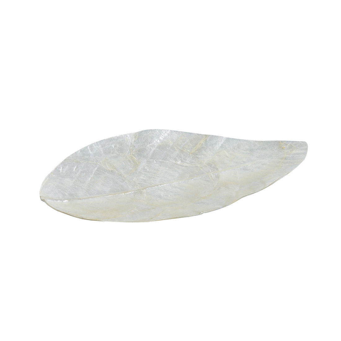 Rosecliff Heights Capiz Shell Natural Leaf-shaped Plate 4x7x1 ...