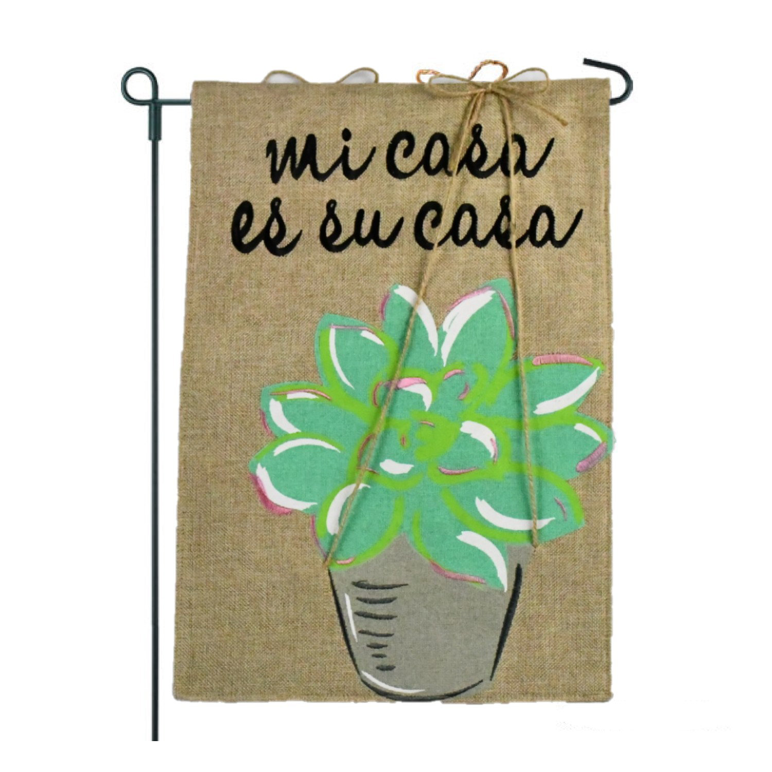 Trinx Succulents Casa 2-Sided Polyester 18'' x 13'' Garden Flag | Wayfair