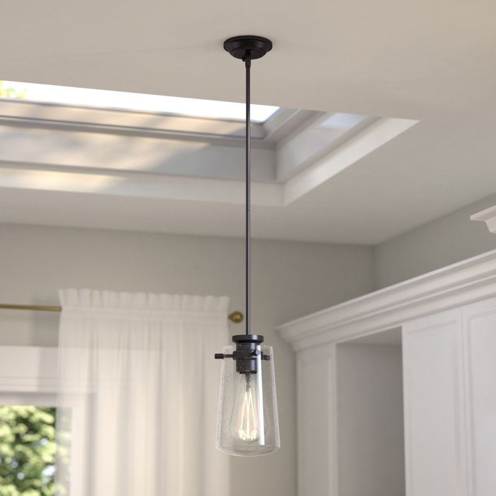 Latitude Run® Renderos 1 - Light Oil Rubbed Bronze Pendant & Reviews ...