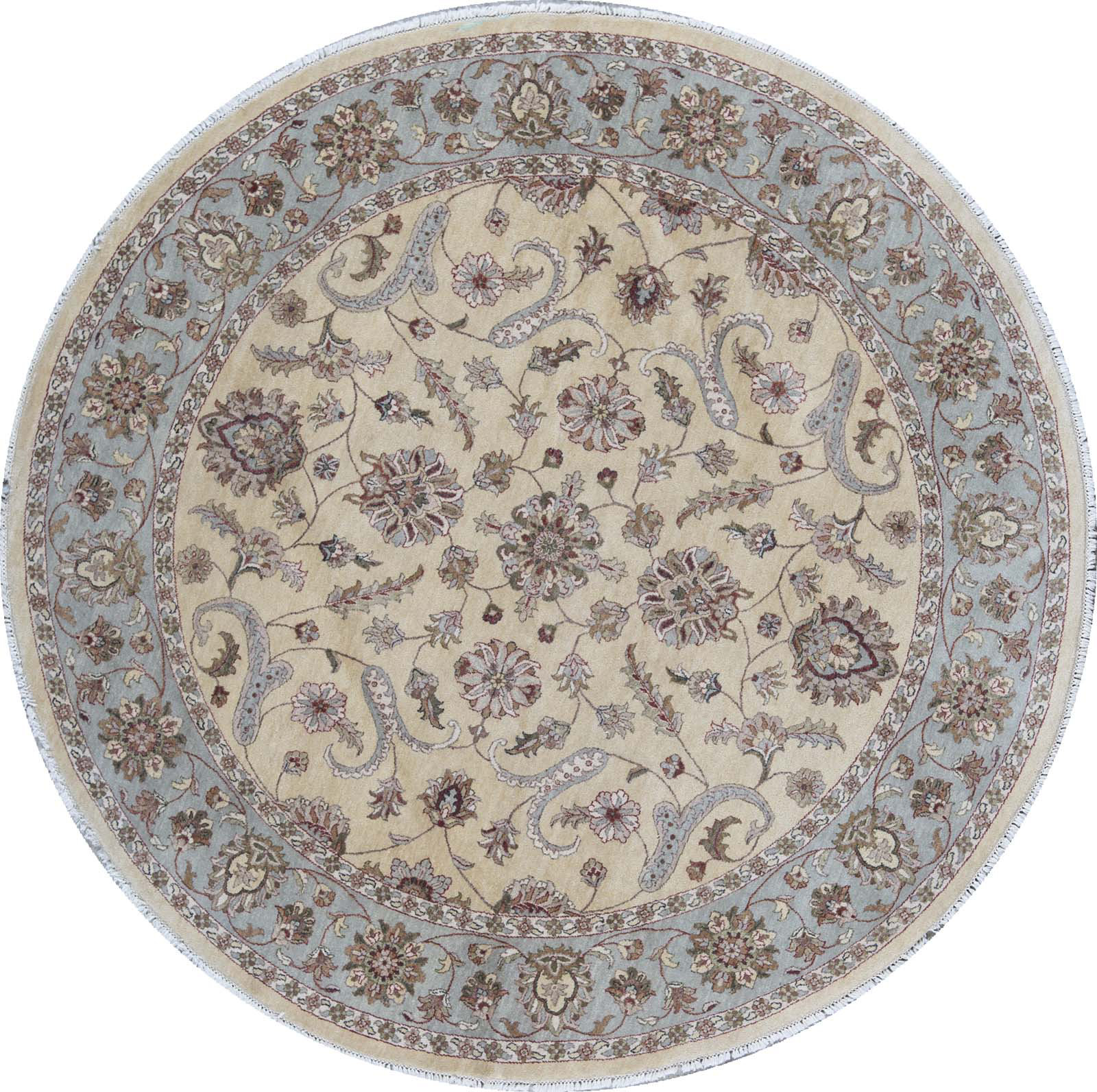 Bokara Rug Co., Inc. Hand-Knotted High-Quality Gold and Light Blue ...