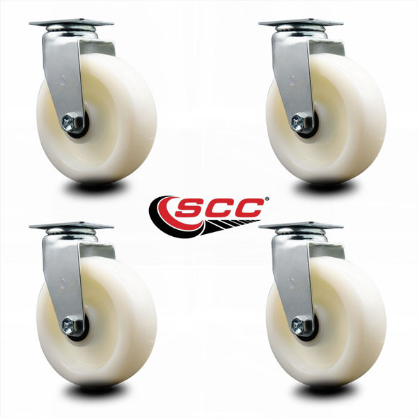 Service Caster Nylon Caster Set with Ball Bearings | Wayfair
