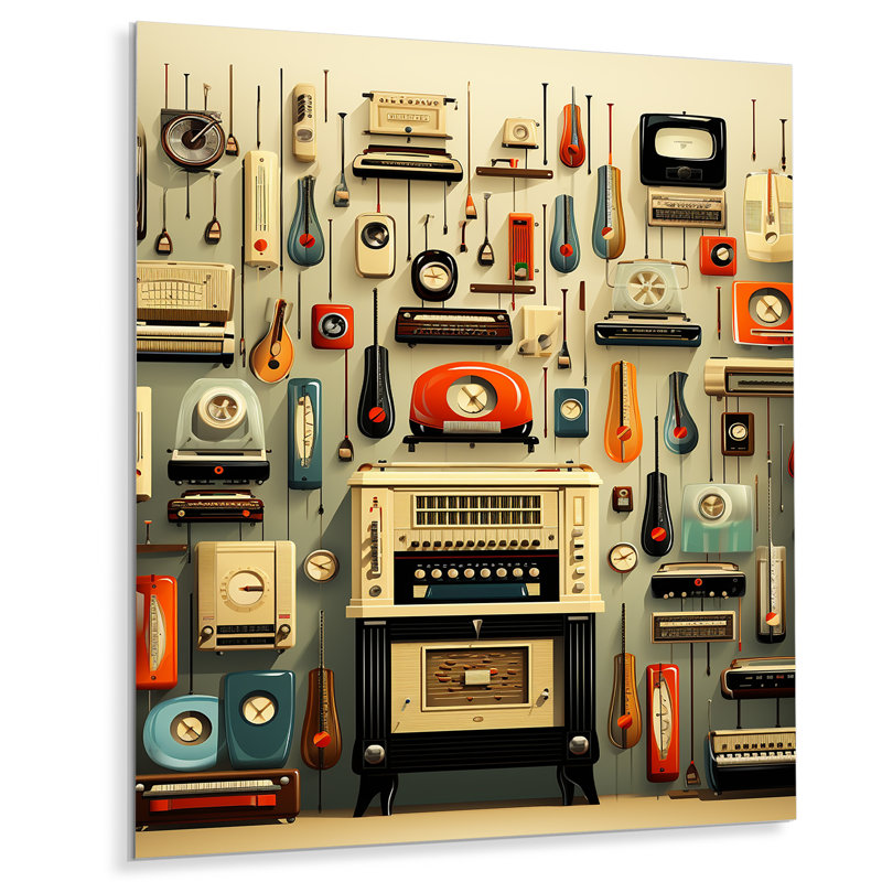 Lark Manor™ Nostalgic Jukebox Tunes 1 - Jukeboxes Metal Wall Art | Wayfair
