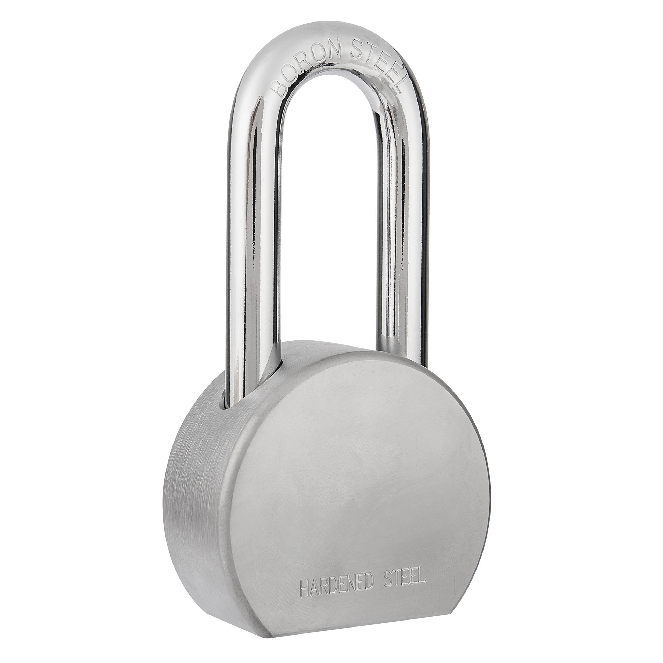 tangmaikeji Heavy Duty Padlock With Key, 64 Mm Commercial Solid Steel ...