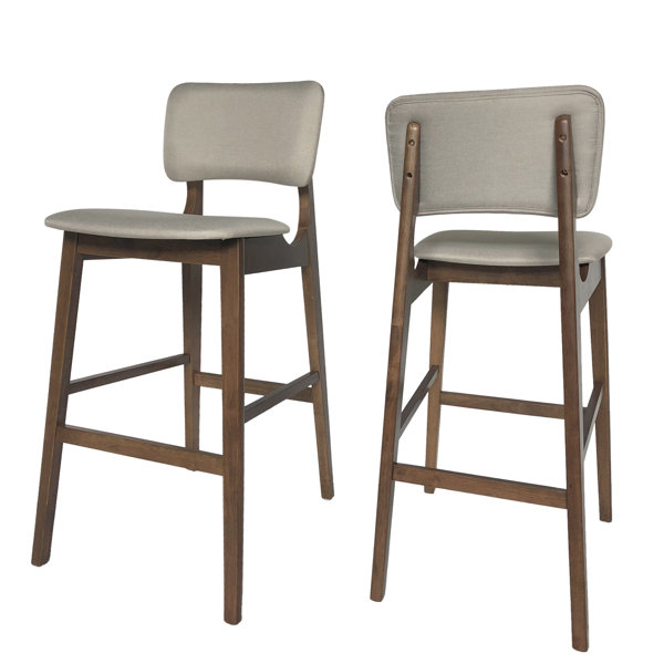 Corrigan Studio® Wood Frame Bar Stools Set of 2 & Reviews | Wayfair