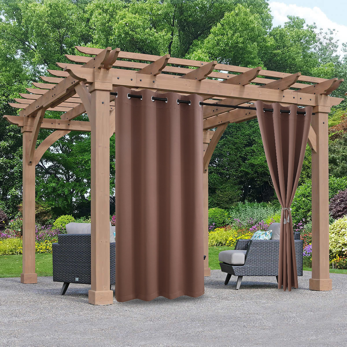 Ebern Designs Moshier Water Resistant Blackout Outdoor Moshier (Set Of ...