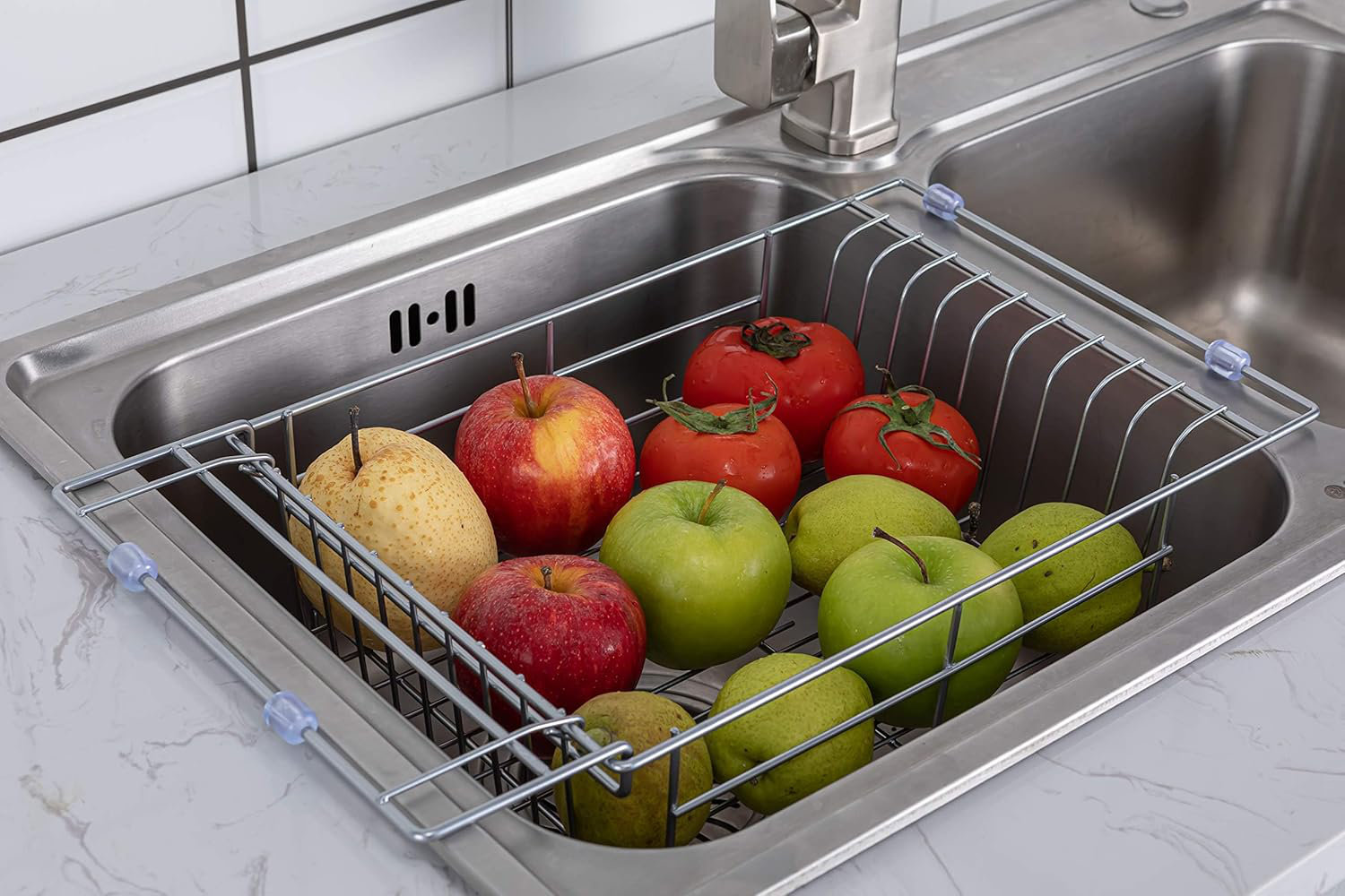 BY Family Expandable Over The Sink Dish Rack - Premium 304 Stainless ...
